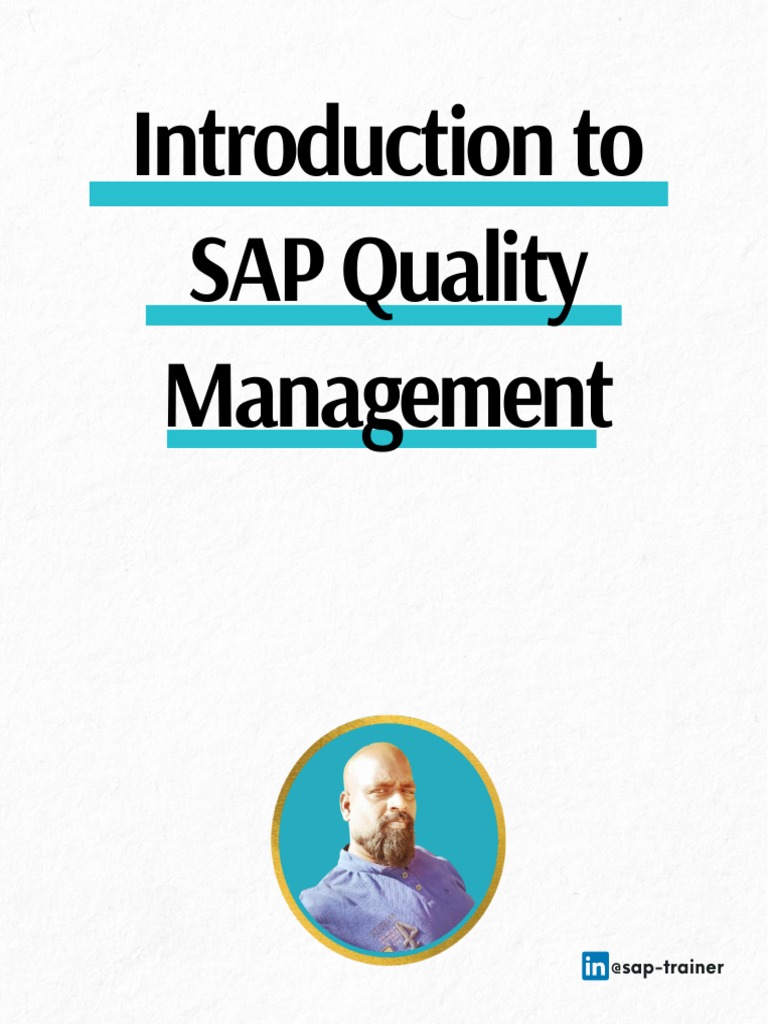 SAP Quality Management Overview | PDF | Quality Management | Economies