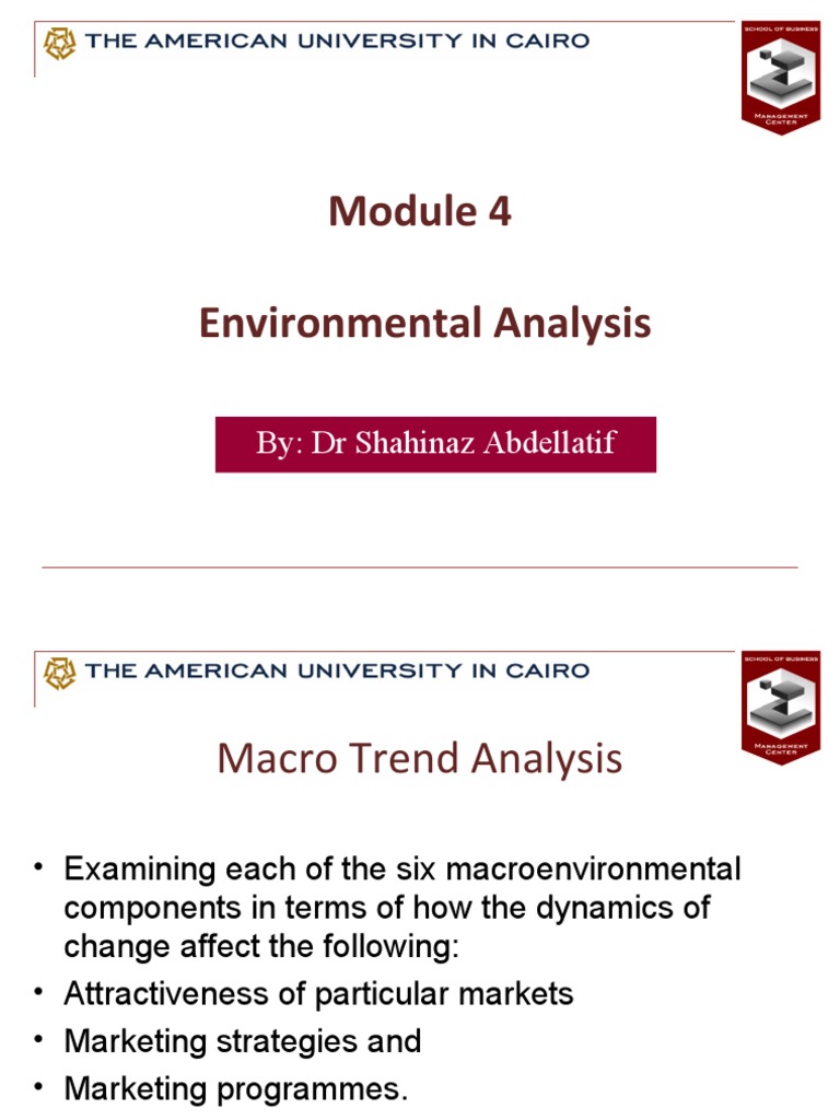 Marketing_Module_4 Environmental AnalysiS | PDF