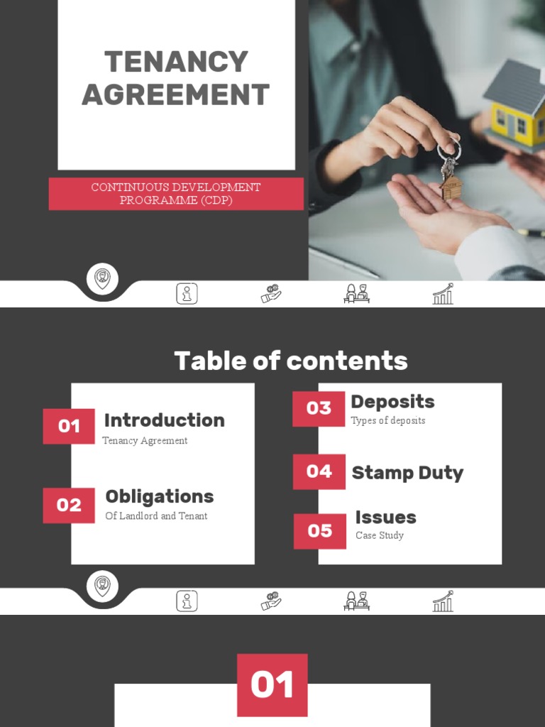 Tenancy Agreement Slide 4 | PDF | Lease | Leasehold Estate
