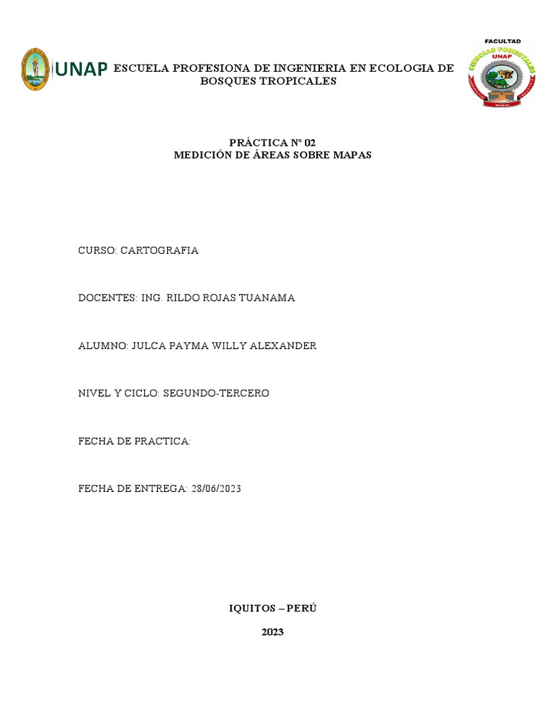 Informe Pract Cartografia | PDF | Geometría | Triángulo