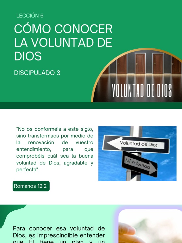L6 Como Conocer La Voluntad de Dios | PDF | Dios | Salvación