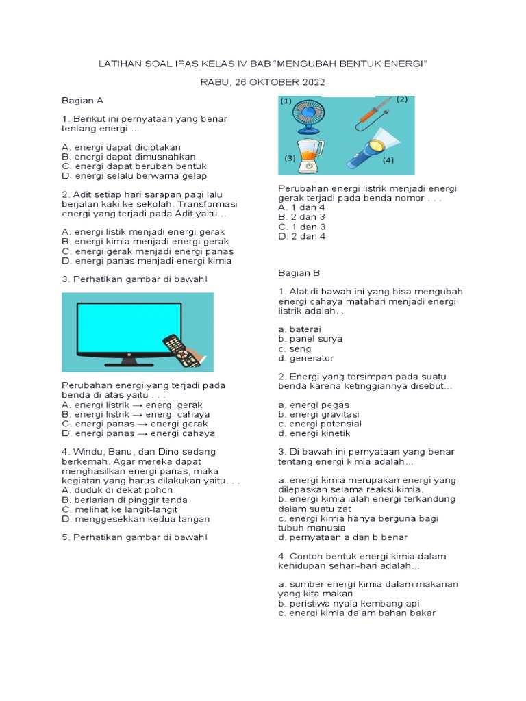 Latihan Soal Ipas Kelas Iv Bab 4 | PDF | Hukum | Teknologi & Rekayasa