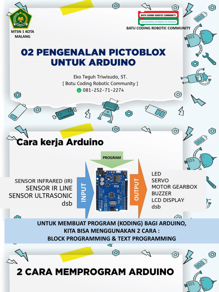02 PENGENALAN PICTOBLOX Untuk ARDUINO-modif | PDF