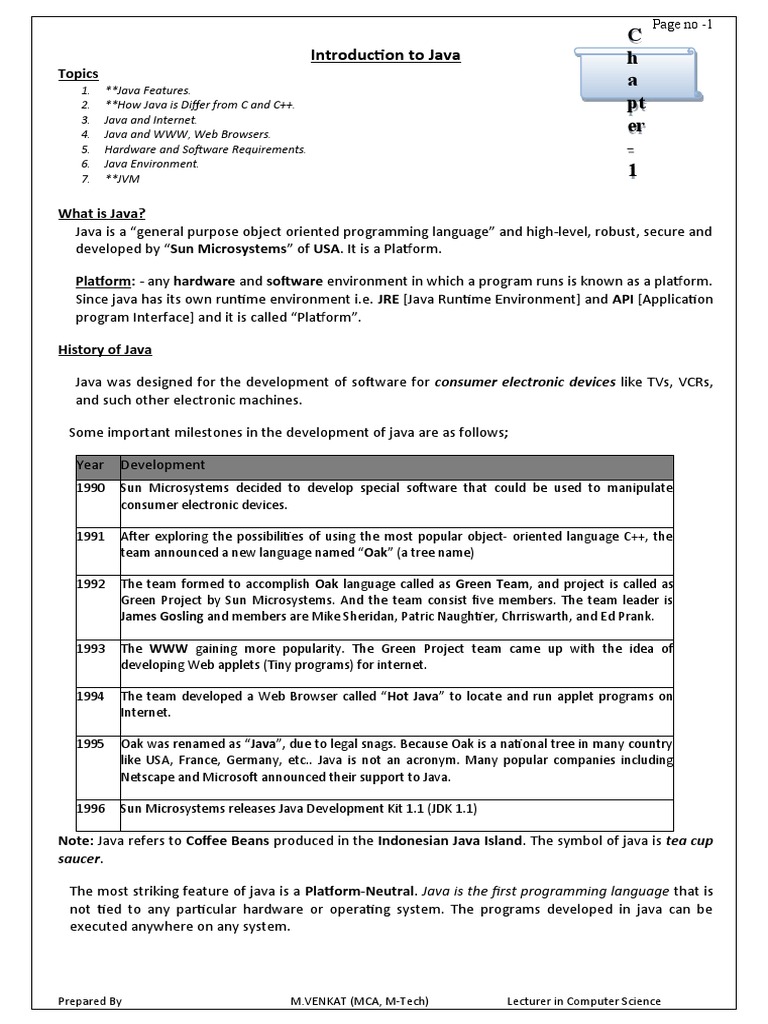 U1 Java | PDF | Java (Programming Language) | Java Virtual Machine
