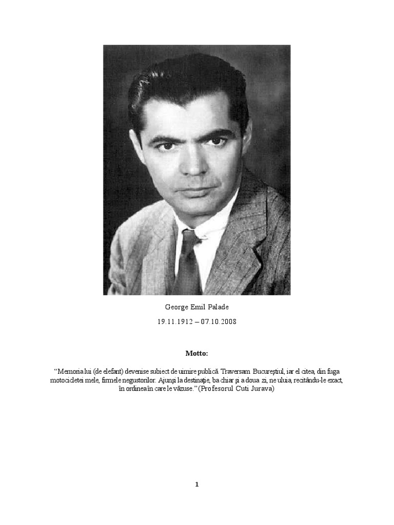 George Emil Palade | PDF