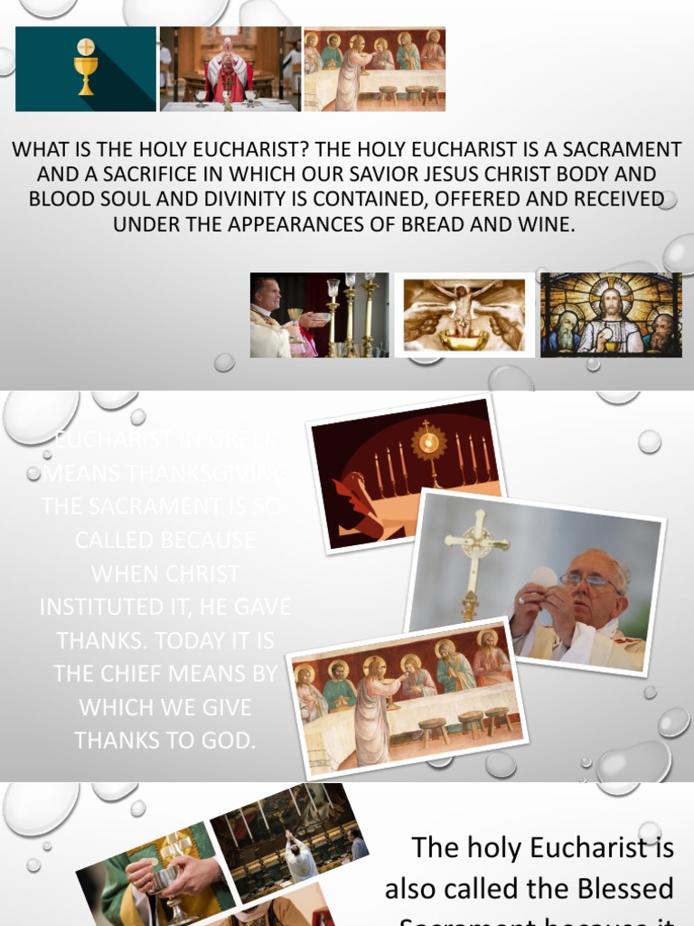 What Is The Holy Eucharist | PDF | Eucharist | Christian Worship And Liturgy
