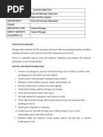 Job Description Commis I | PDF | Chef | Kitchen