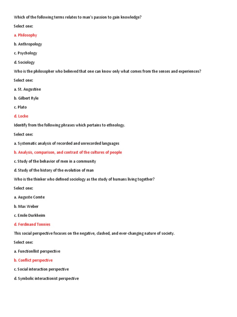 GE6100 - Understanding The Self Prelim Updated October 2020 | PDF