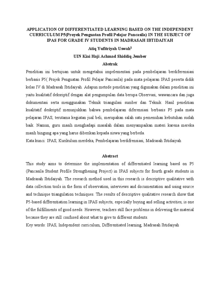 Artikel English Version | PDF | Data | Teachers