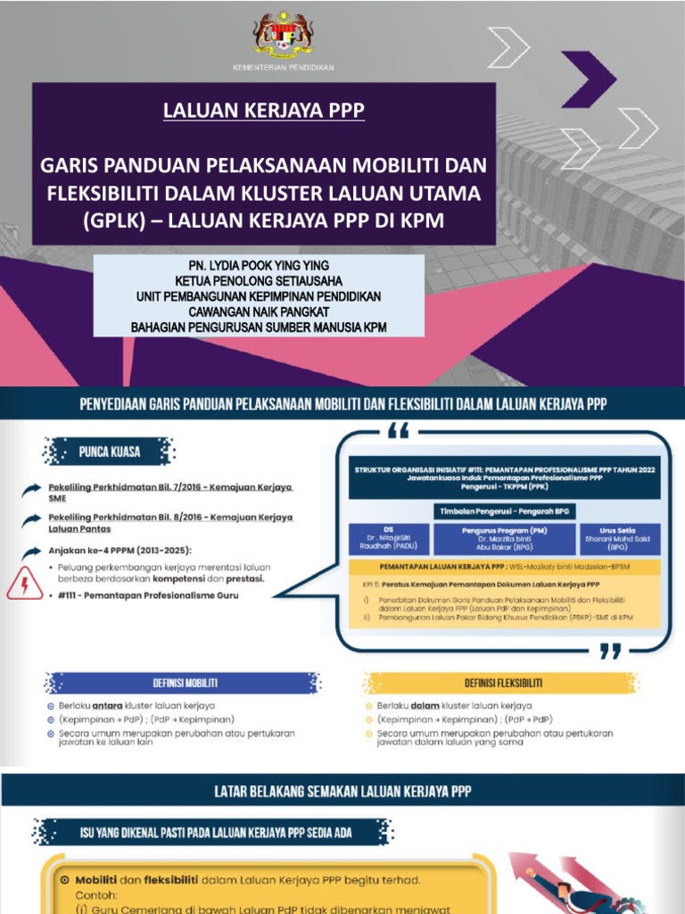 Slide GPLK Laluan Kerjaya PPP 2023 For HRMC Presentation in Thistle ...
