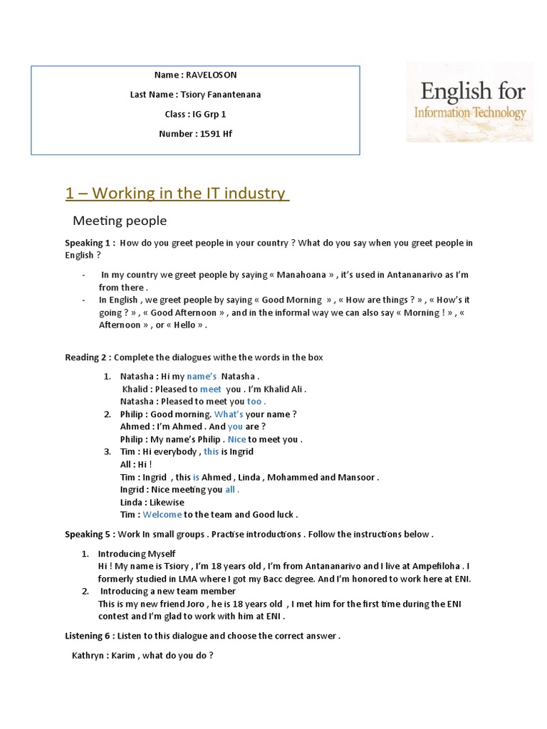 Anglais Version 1 | PDF | Random Access Memory | World Wide Web