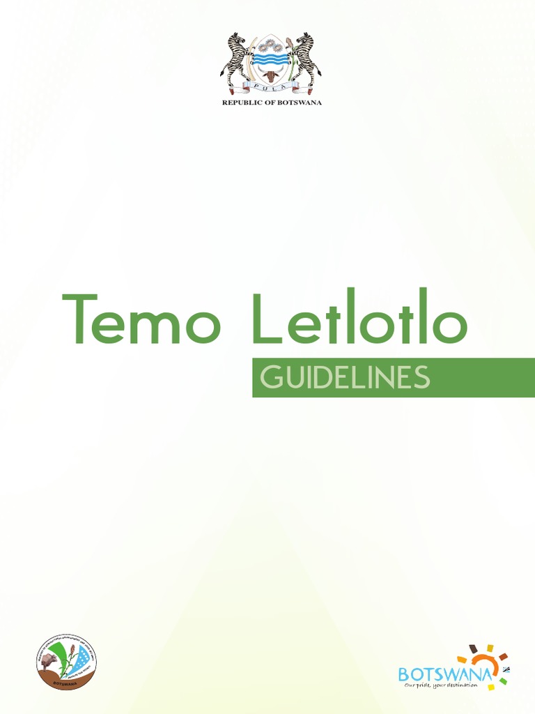 Temo Letlotlo Guidelines | PDF | Loans | Agriculture