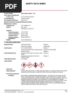 Safety Data Sheet: CIF Disinfectant Floor Cleaner | PDF | Occupational ...