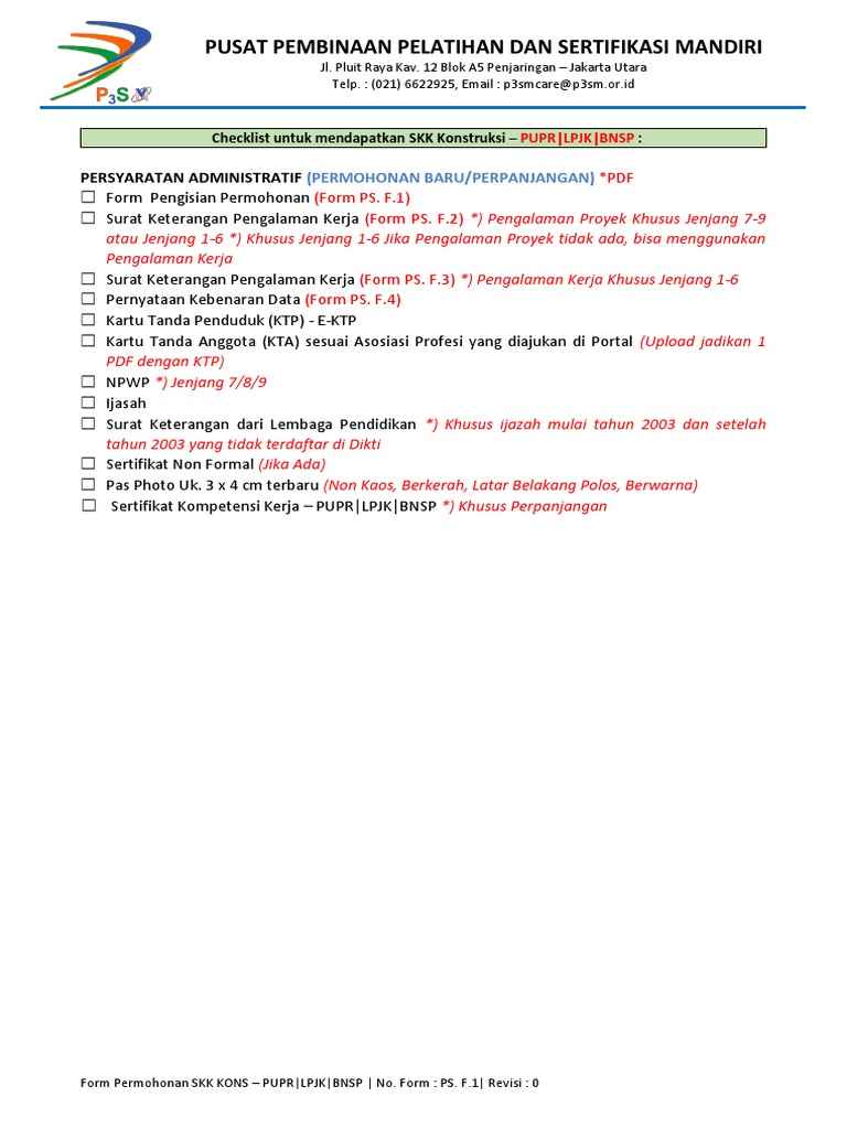 From Permohonan SKK 2022 (Sudah Terisi) | PDF