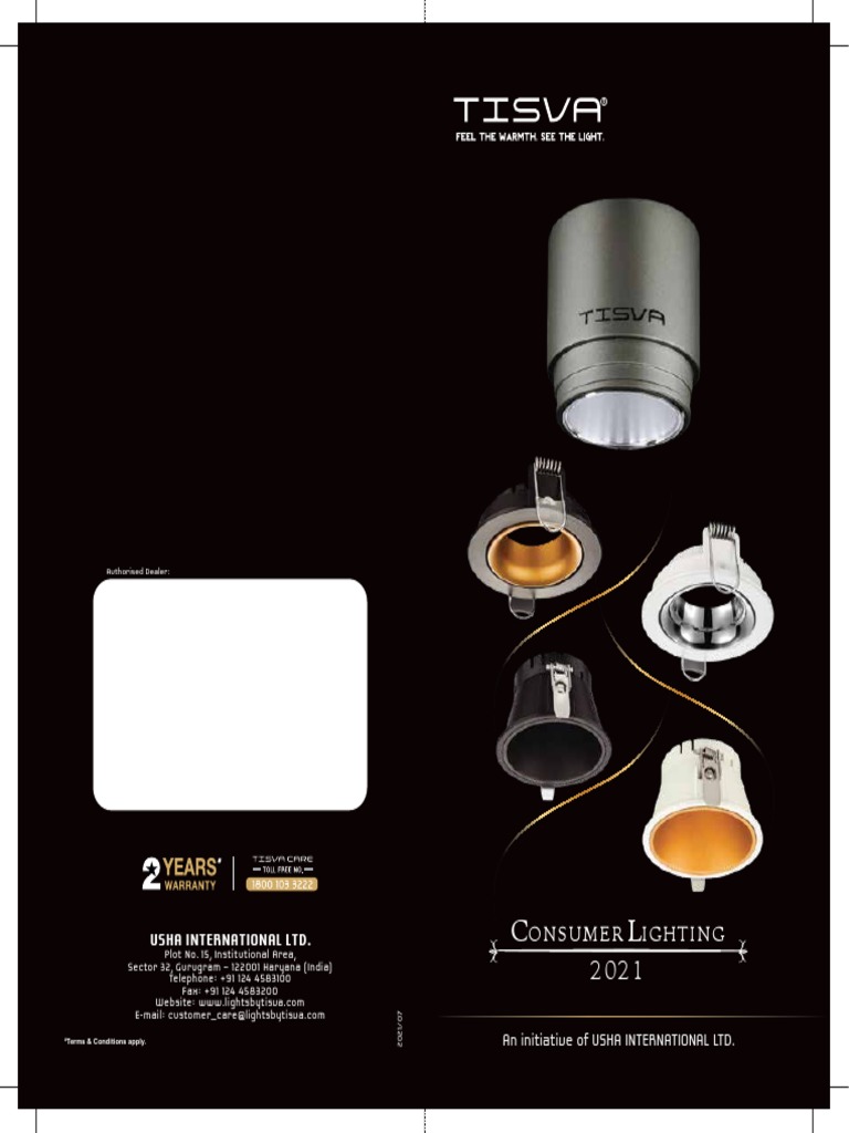 Tisva Lighting Product Catalogue | PDF | Electromagnetic Spectrum ...
