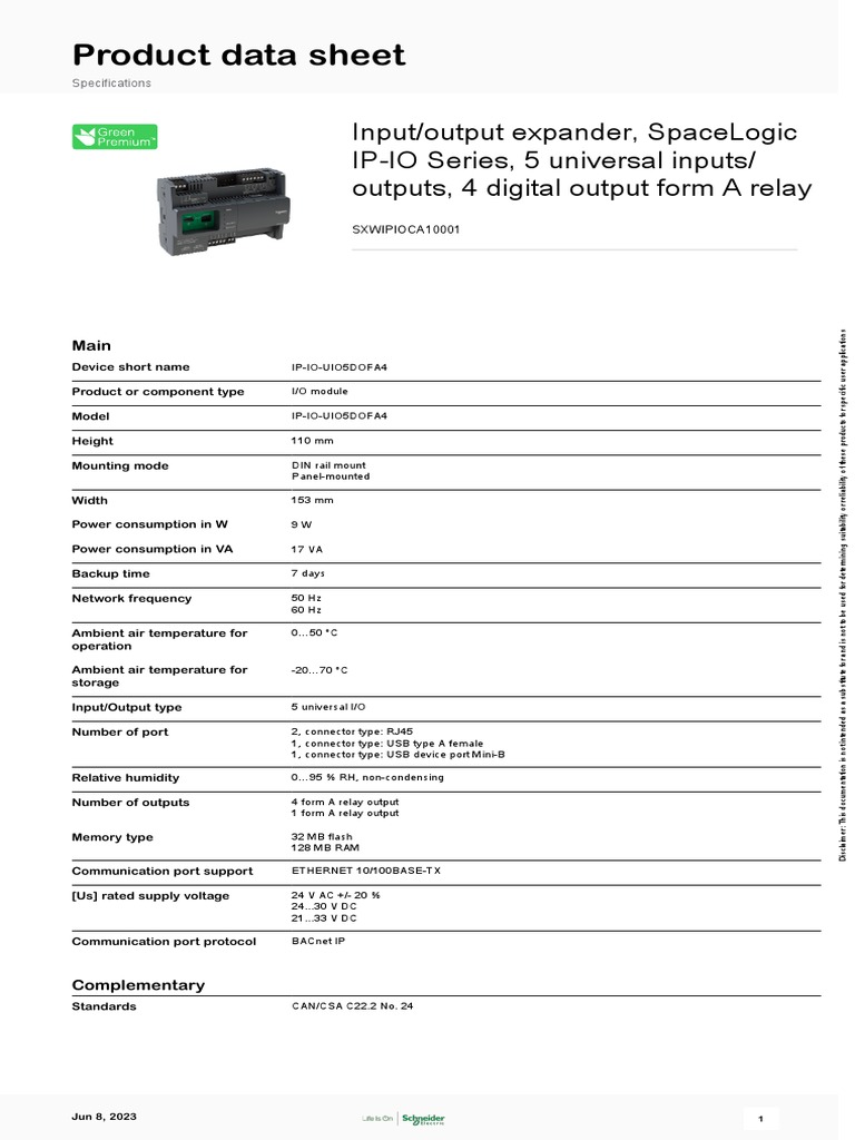 SpaceLogic™ MP-V Controller - SXWIPIOCA10001 | PDF | Usb | Electronics