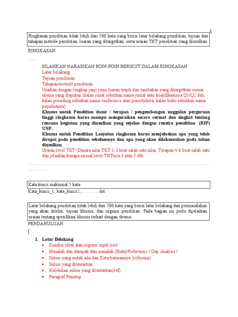 Template Revisi 2 - Proposal PNBP Lp2m Unp-1 | PDF