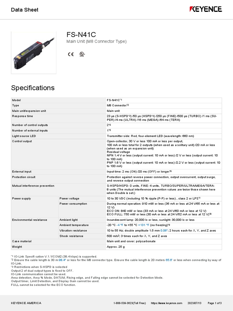 FS-N41C Datasheet | PDF | Power Supply | Electrical Components