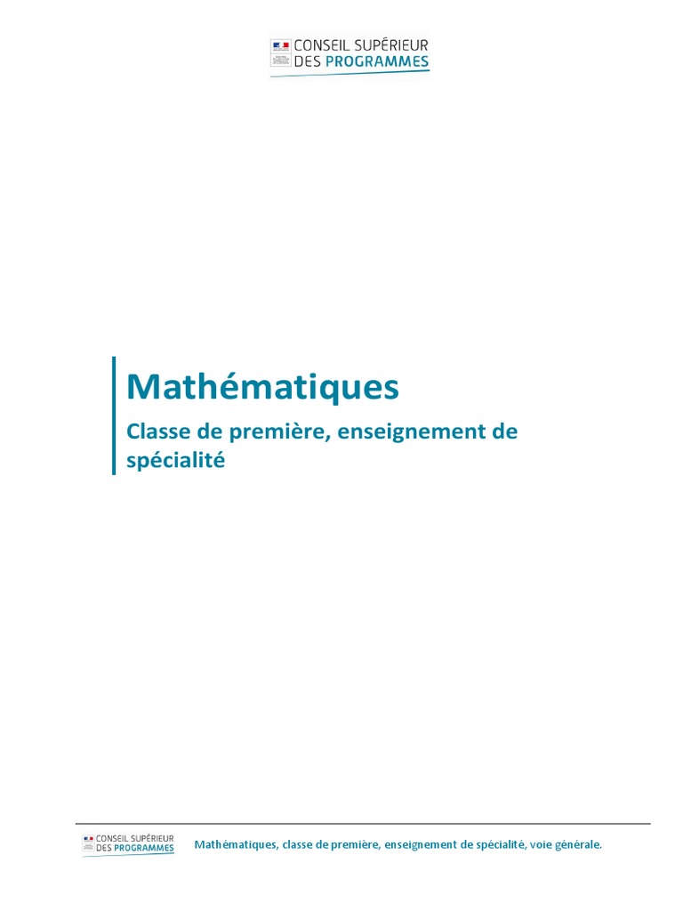 Maths Premiere | PDF | Théorie des probabilités | Fonction trigonométrique