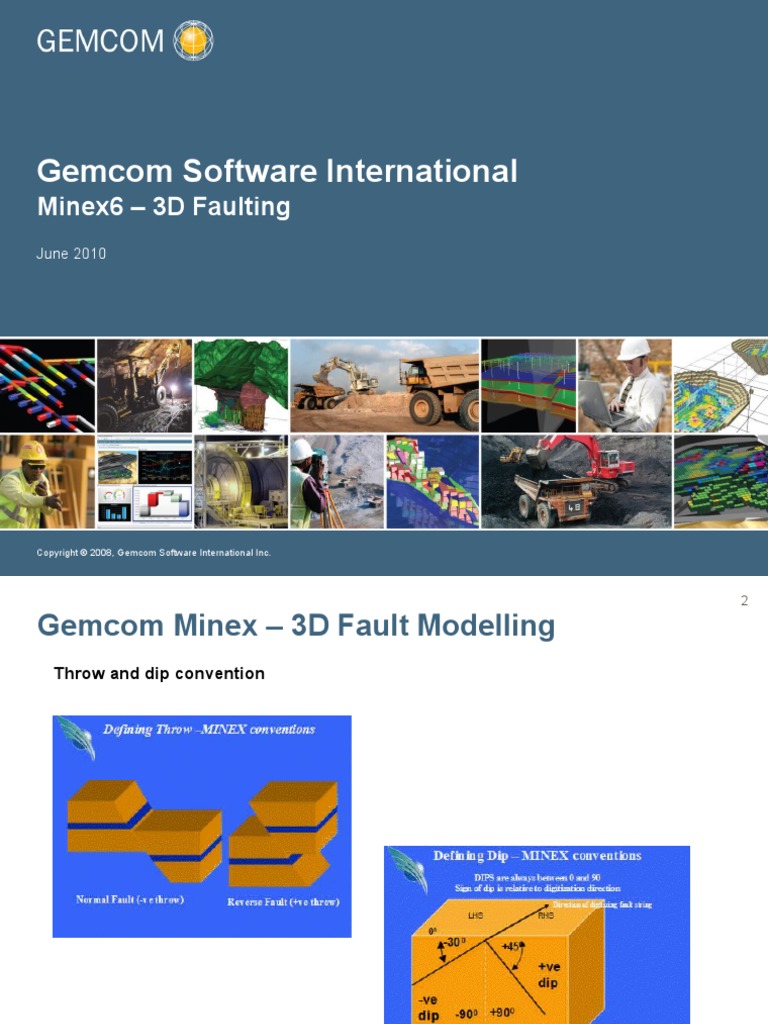 MINEX 3D Fault Modeling | PDF | 3 D Computer Graphics | Fault (Geology)