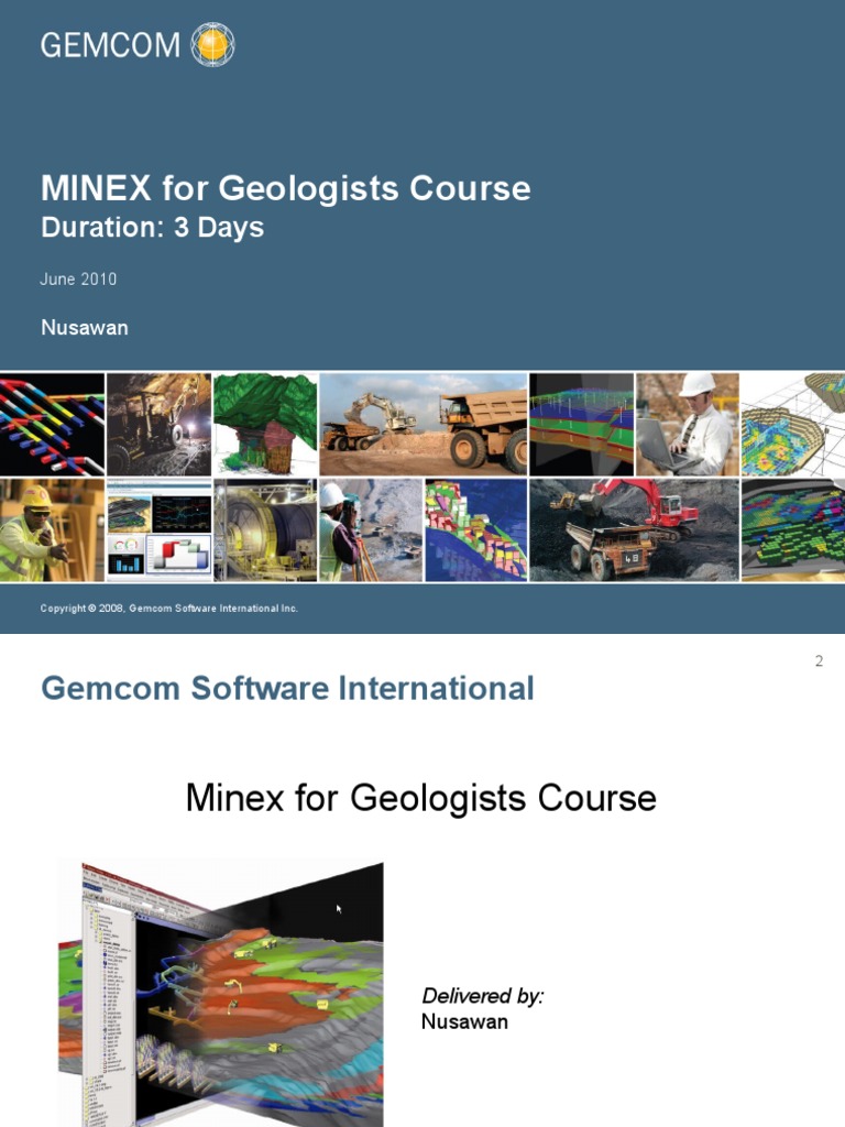 MINEX For Geologist Course - June | PDF | Fault (Geology) | Geology