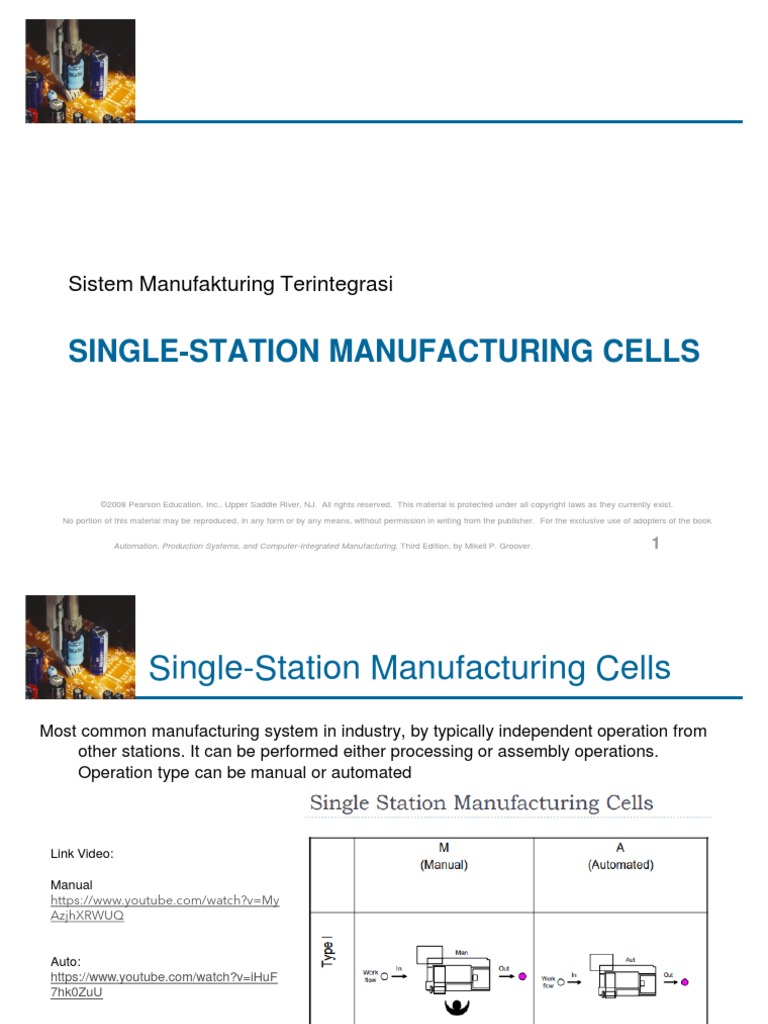 Single Station Manufacturing Cells | Download Free PDF | Secondary ...