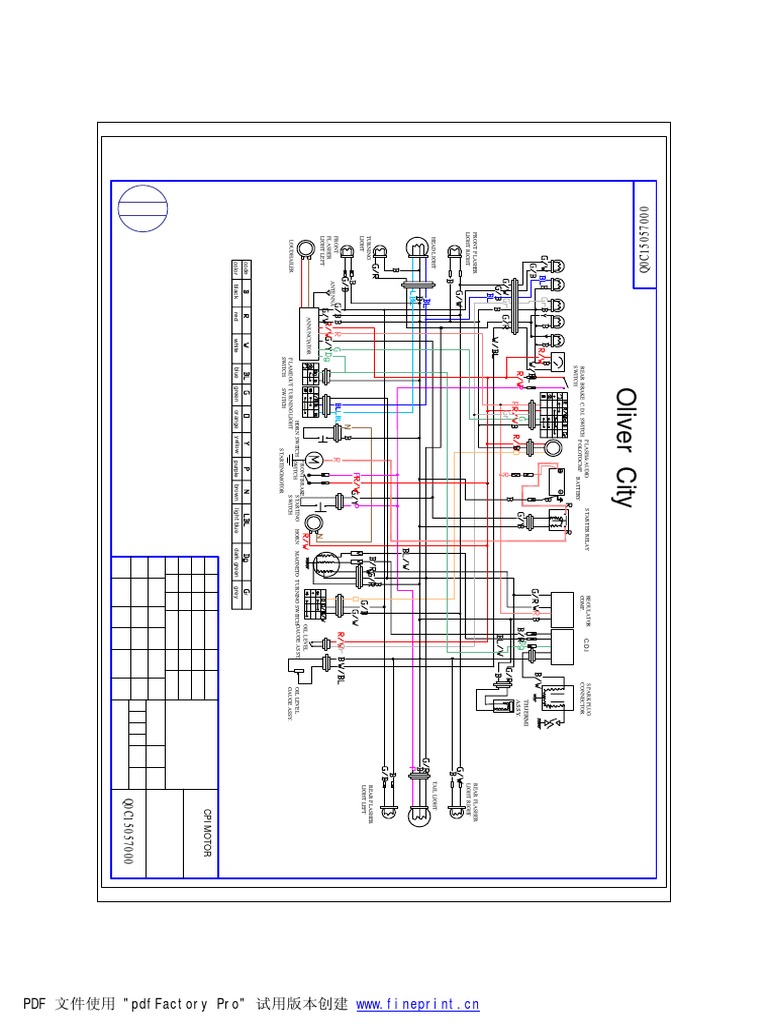 Cpi Oliver City Eldiagram | PDF | Manufactured Goods | Vehicles