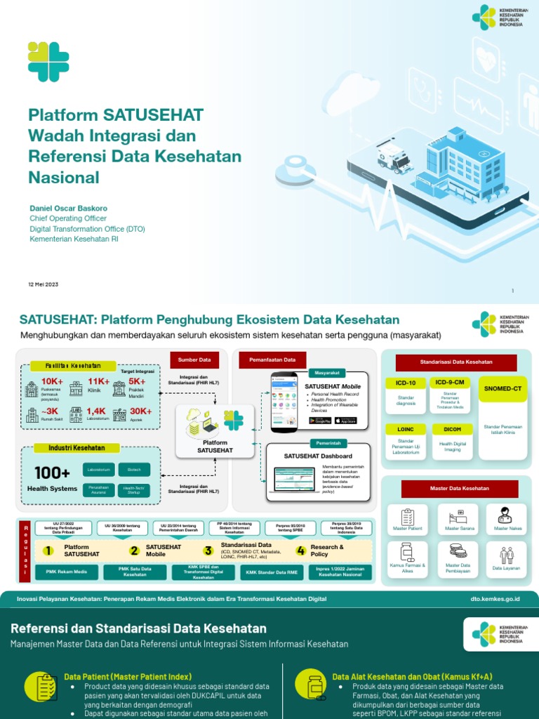 SATUSEHAT Integrasi Dan Referensi Data | PDF