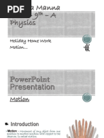 Revision Worksheet On Motion | PDF | Speed | Velocity