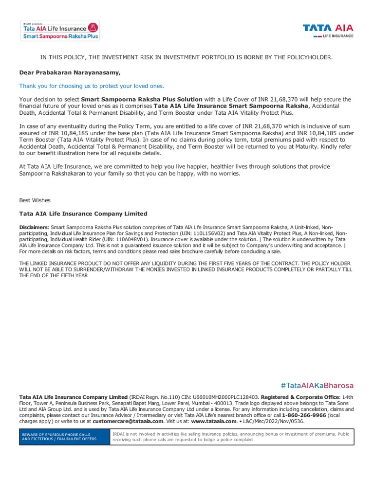 Benefit Illustration | PDF | Life Insurance | Insurance