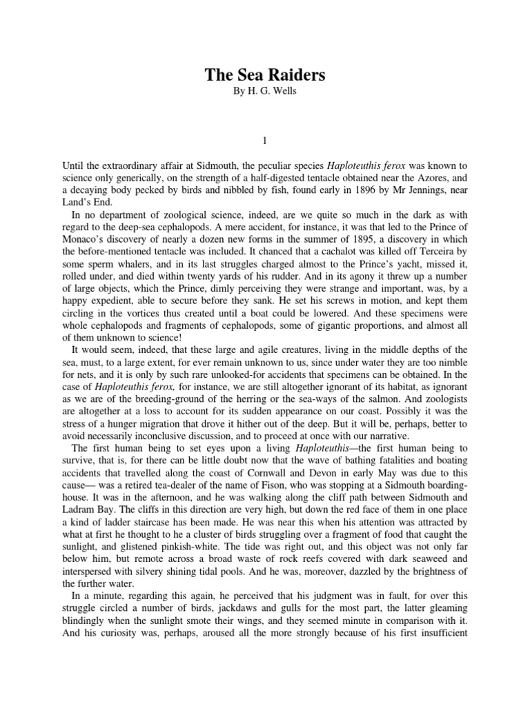 Wells HG - The Sea Raiders - GE | PDF