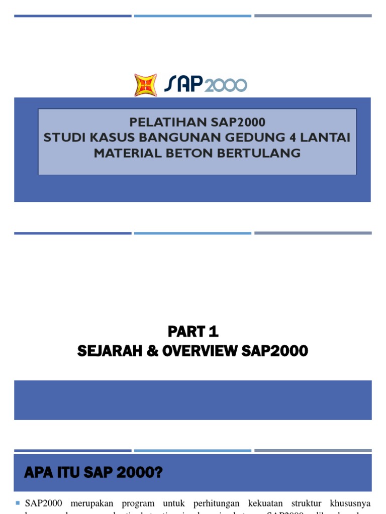 Sap2000 Gedung 4 Lantai | PDF | Teknologi & Rekayasa