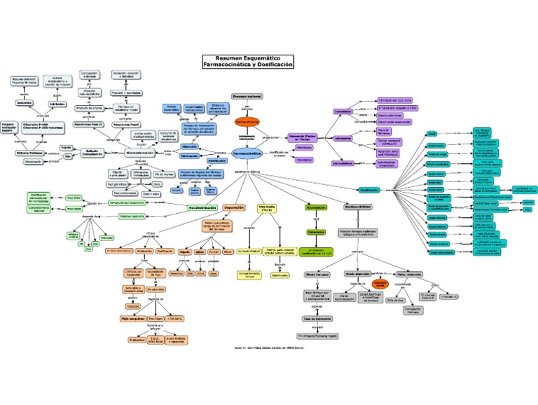2 FarmaCinet CFZC 2022.cmap - Resumen Esquemático Farmacocinética y Dosificación | PDF