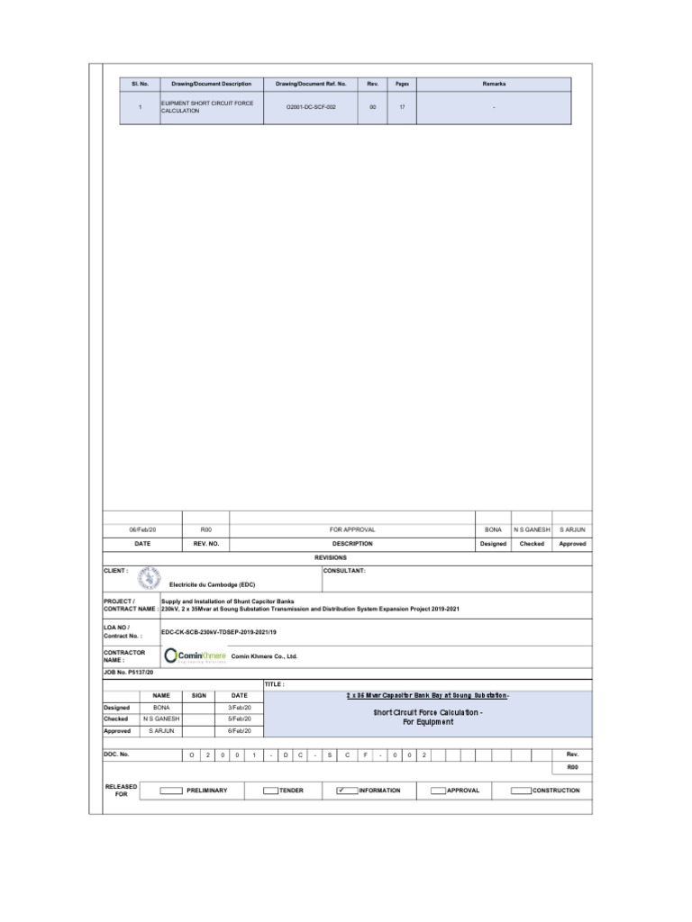 SCF Cal | PDF | Electrical Substation | Physical Sciences