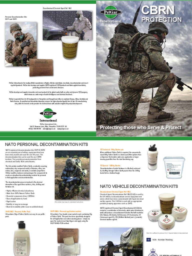 NATO Personal Decontamination Kits | PDF | Chemical Weapon | Cbrn Defense