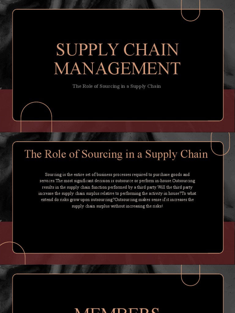 SCM Presentation | PDF | Auction | Procurement