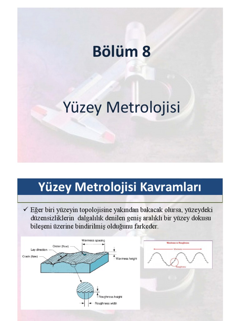 Metroloji Bolum 8 | PDF