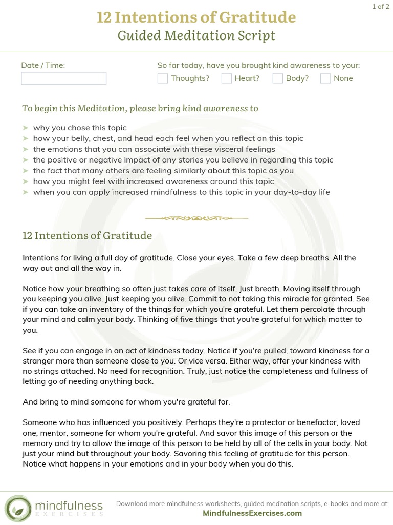4 - Gratitude | PDF | Gratitude | Mindfulness