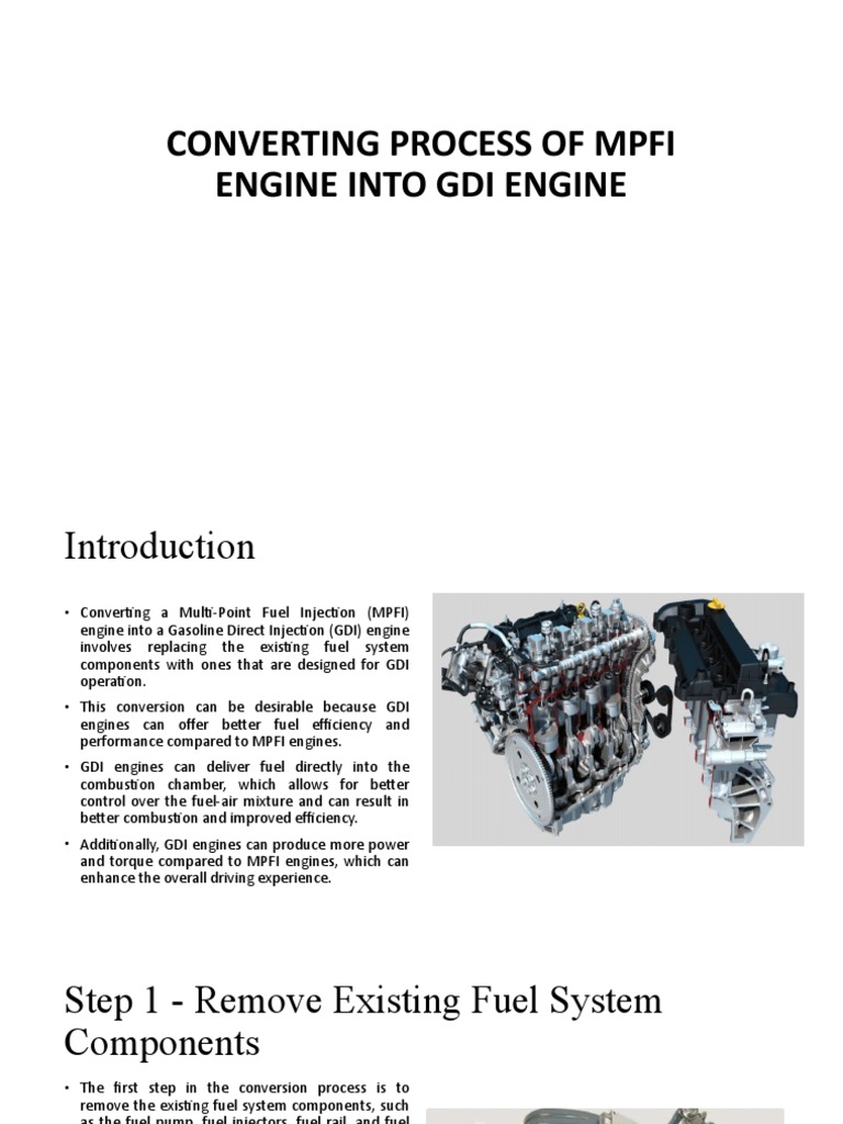 Converting MPFI to GDI Engine Guide | PDF | Fuel Injection | Engines