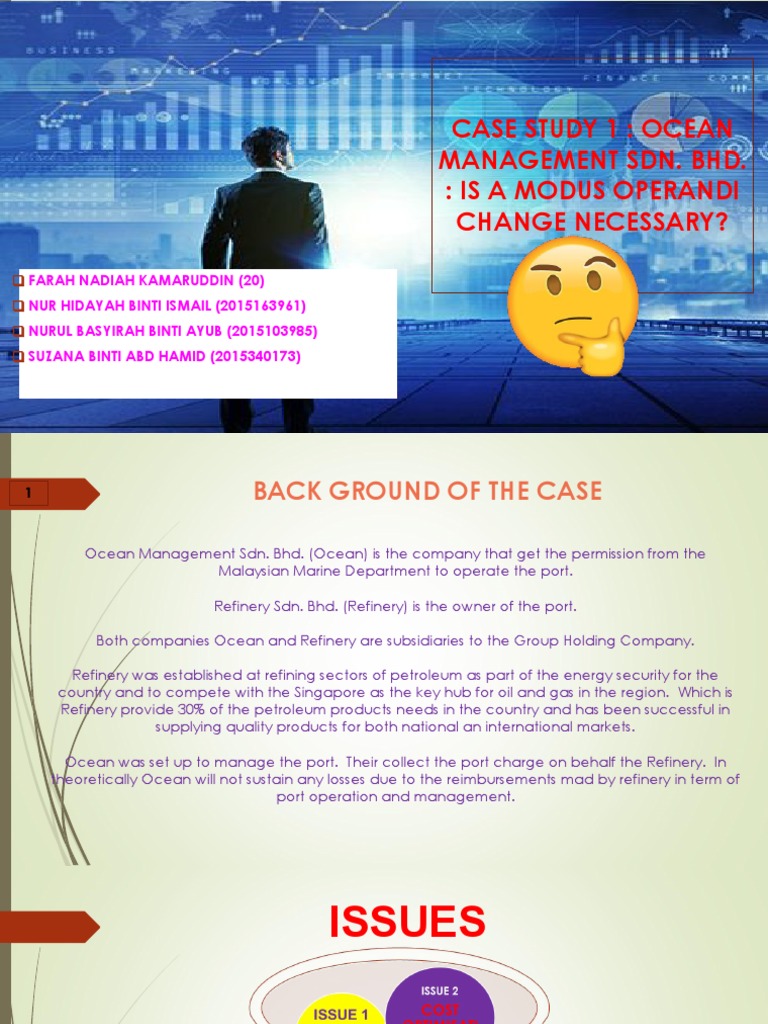 Ocean Management Case Study Analysis | PDF | Risk | Risk Management