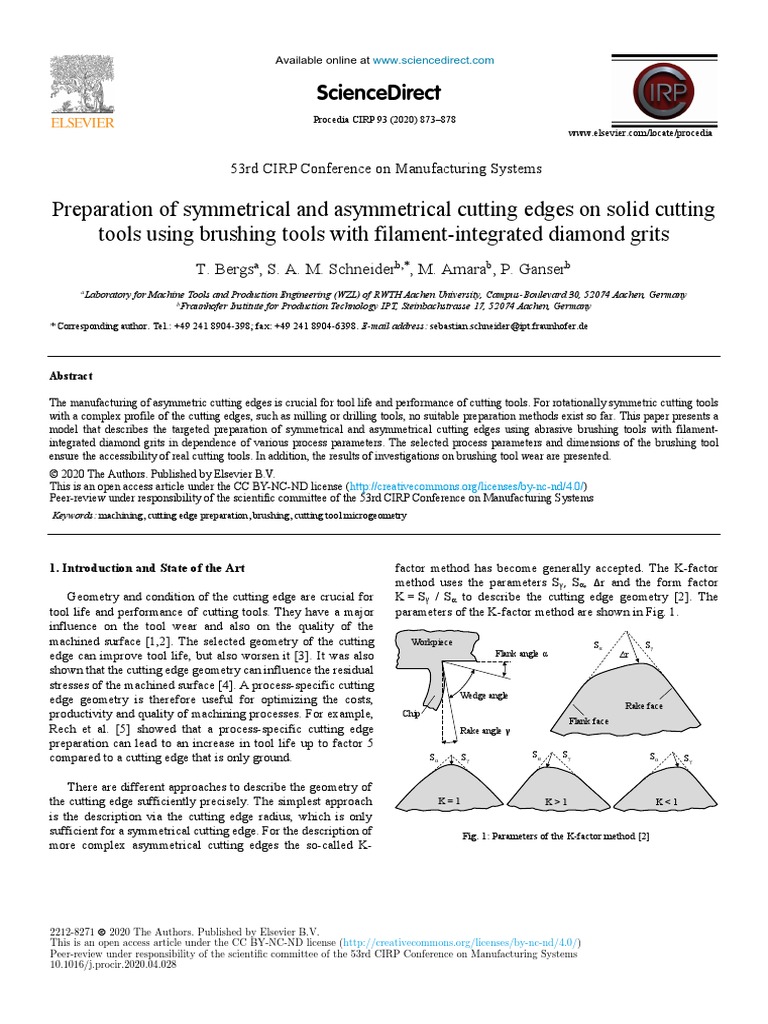 Preparation of Cutting Edges On Solid Cutting Edge Brushing | PDF ...
