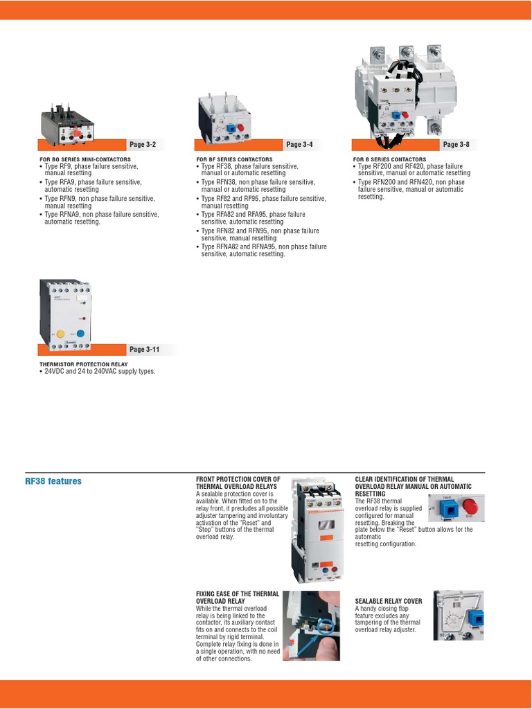 03 - Thermal Overload Relays | PDF | Relay | Equipment
