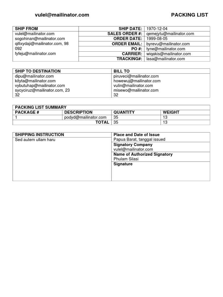 Packing-List - 2023-06-26 15 - 35 - 51 | PDF
