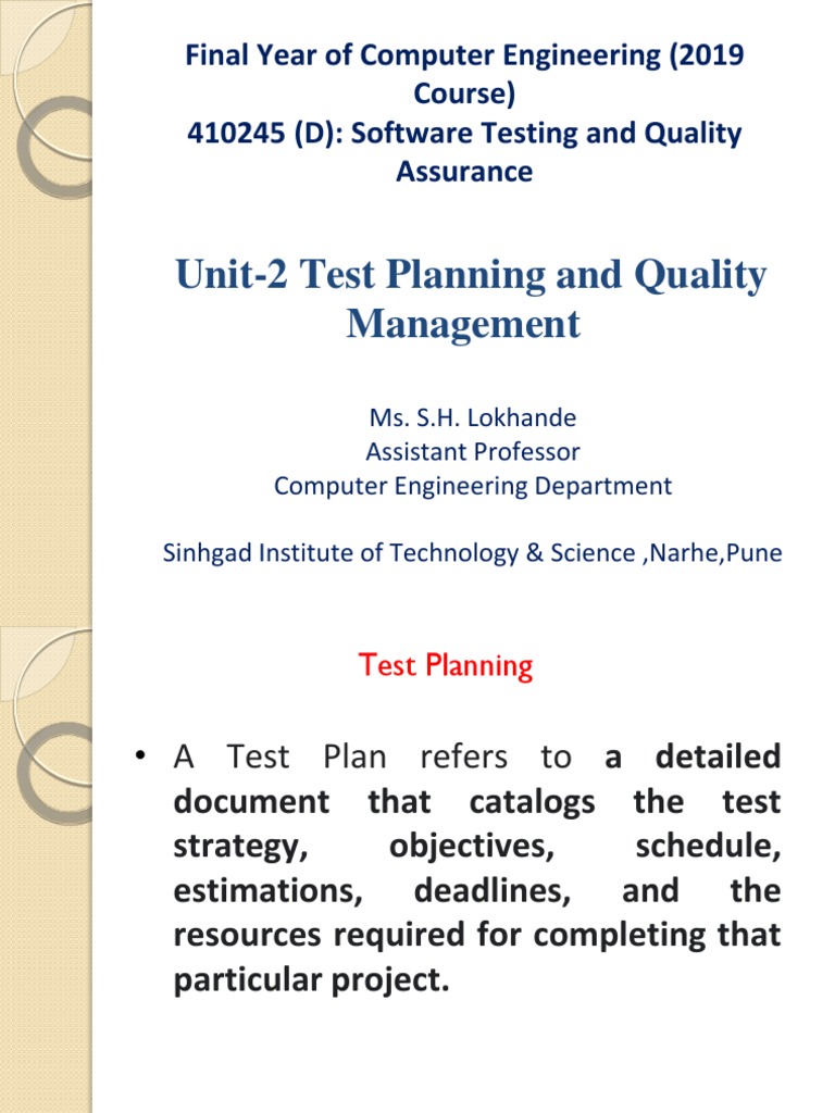 Stqa Unit 2 Pdf Software Bug Software Testing 