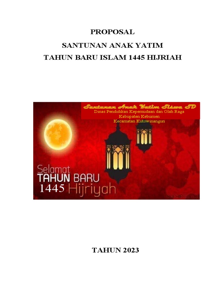 Proposal Santunan Anak Yatim - 2023 | PDF
