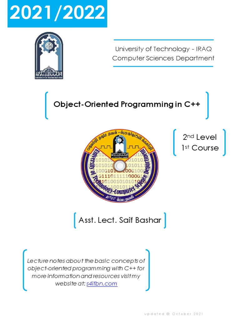 Oop1 Pdf Parameter Computer Programming Function Mathematics