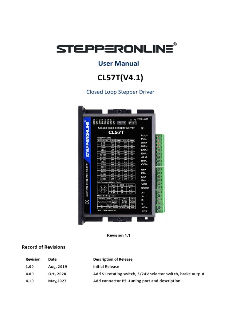 CL57T | PDF | Electric Motor | Power Supply
