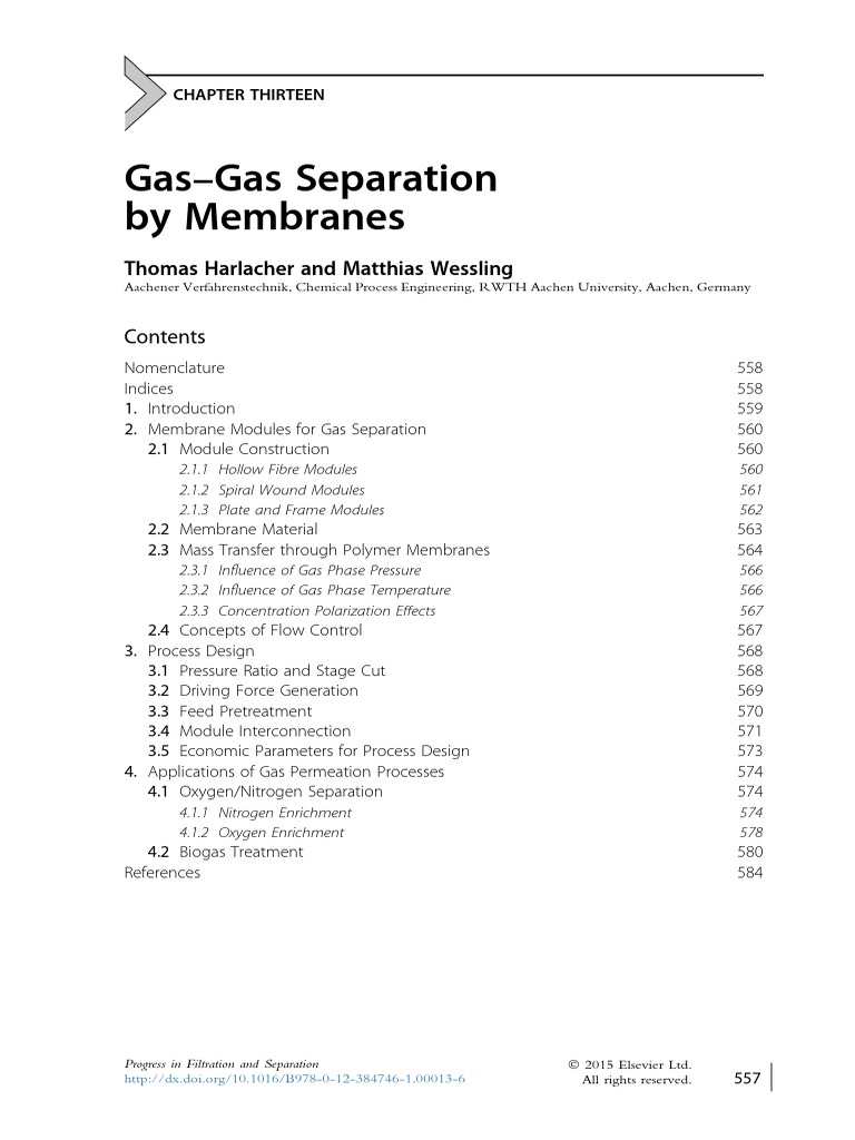 Membrane All Type Pdf Membrane Gases
