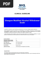 Glasgow Modified Alcohol Withdrawal Scale (GMAWS) | PDF
