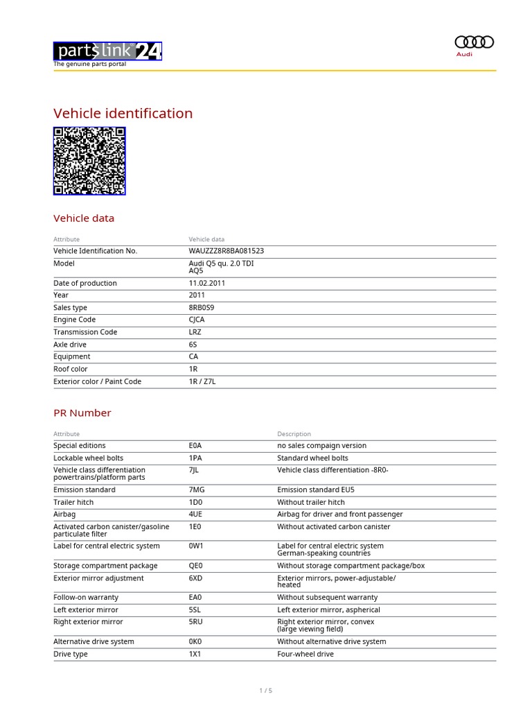 Audi Q5 | PDF | Automotive Industry | Wheeled Vehicles